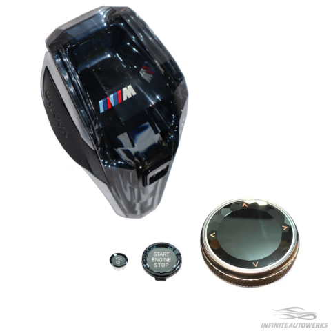 BMW OE Style Crystal Kit G Series 4-Piece Kit - Shift Knob + Start ...