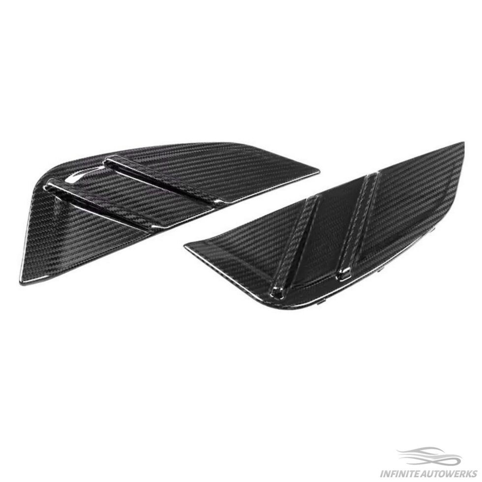 IAW CARBON - Side Fender Vent Trims – BMW G80 M3 - Dry Carbon Fiber ...