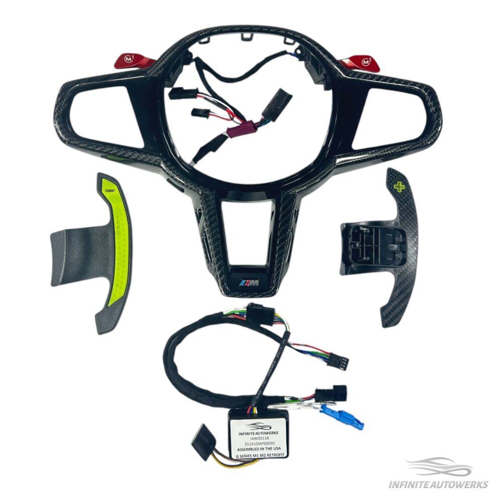 IAW Carbon BMW G2X G42 LCI II 2025+ Carbon Fiber Steering Wheel Kit ...
