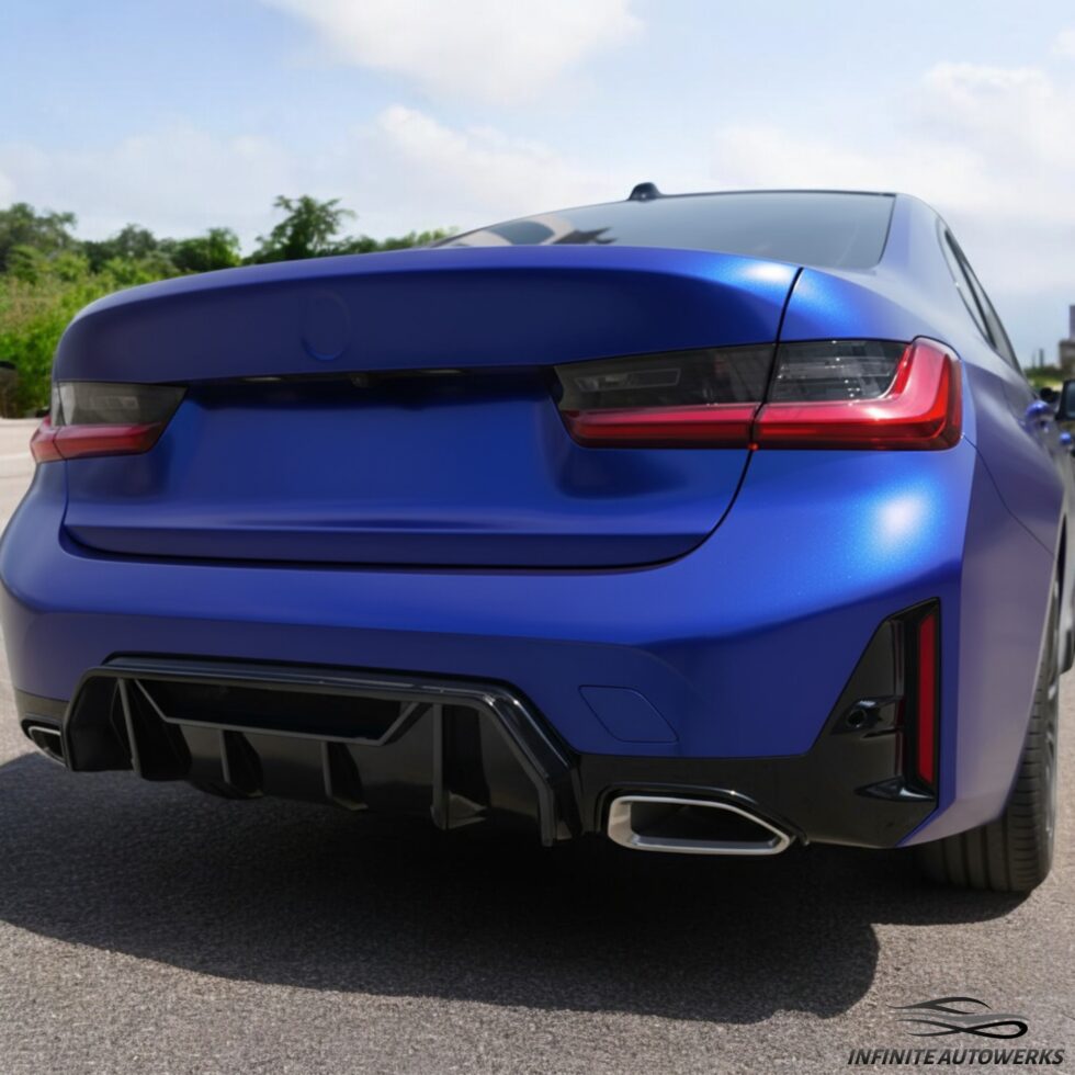 BMW G20 3-SERIES LCI M340I COMP STYLE DIFFUSER – GLOSS BLACK - Infinite ...